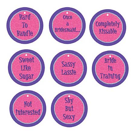 bachelorette party name tags