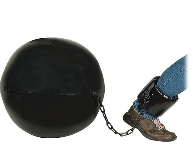inflatable jumbo ball & chain