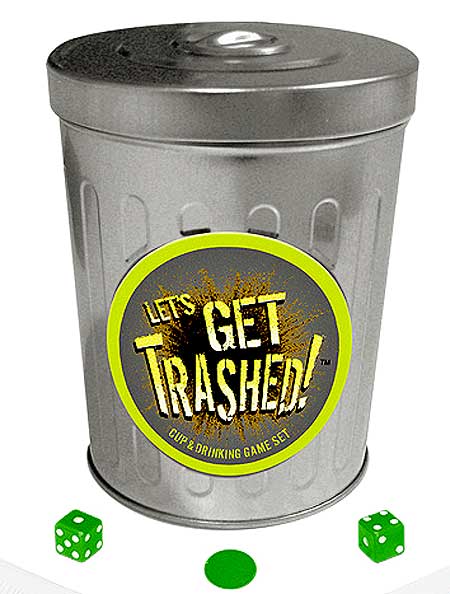 Lets Get Trashed Bachelor & Bachelorette Party drinking game Supplies