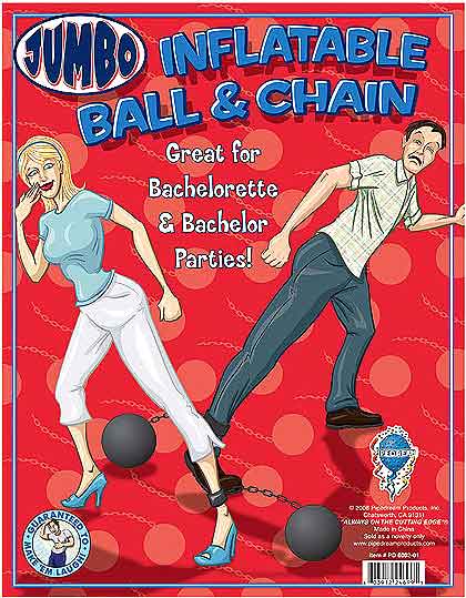 ball and chain - blow up - inflatable
