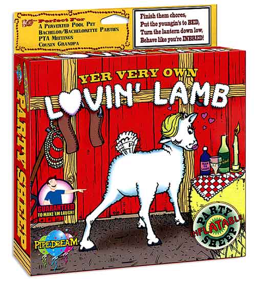 Bachelor Party Supplies - Lovin Lamb Inflatable Blow Up Doll - Gag