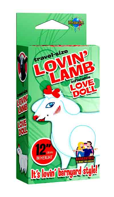 travel sized lovin lamb inflatable love doll