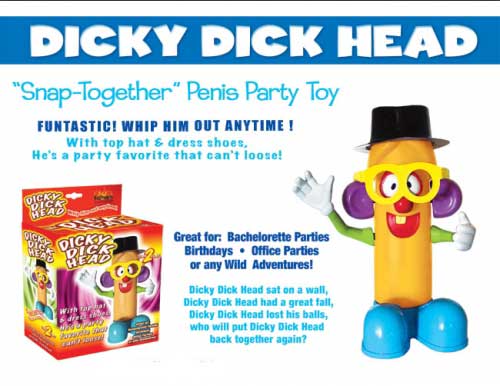 Bachelorette Party Games - Dicky Dick Head - Mr Dick Head
